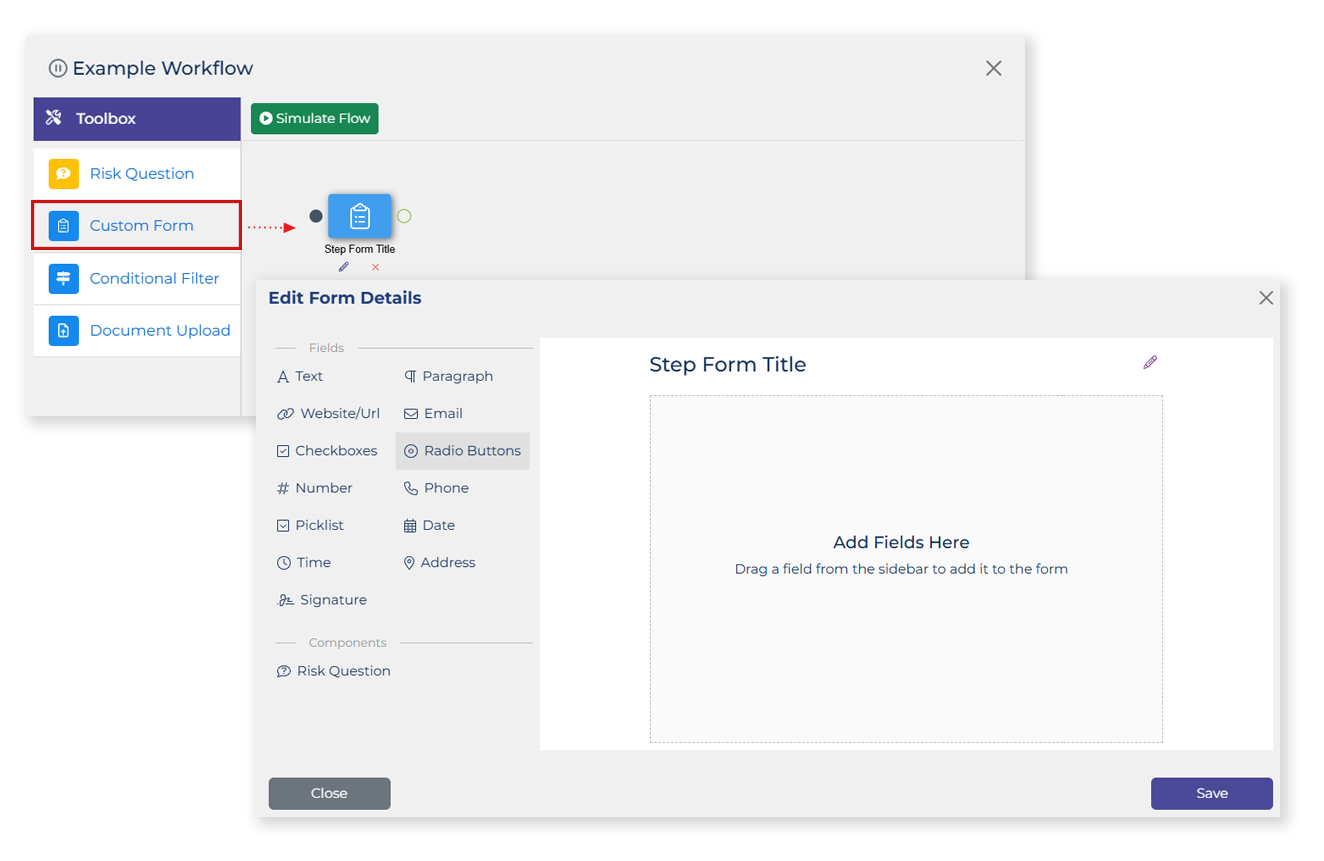Custom Form – Simur