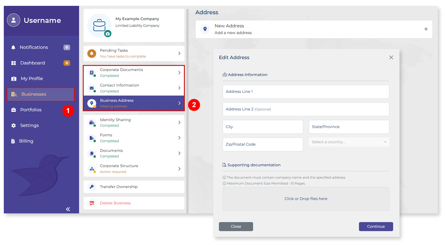 Edit Company Details – Simur