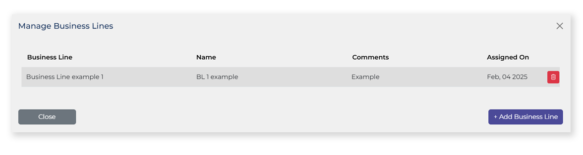 Assign Business Lines to your Clients – Simur
